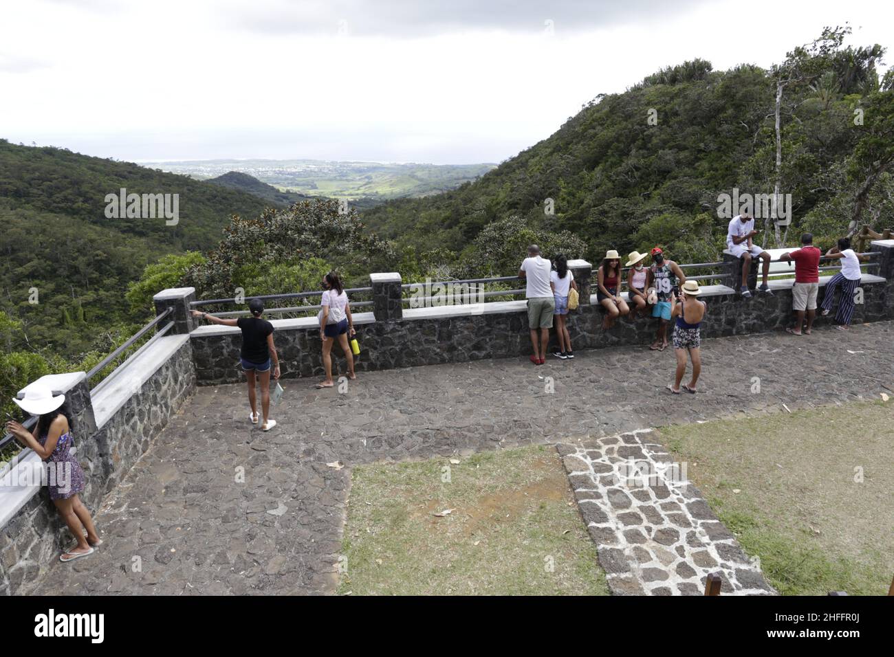 Alexandra Falls Viewpoint Stock Photo - Alamy