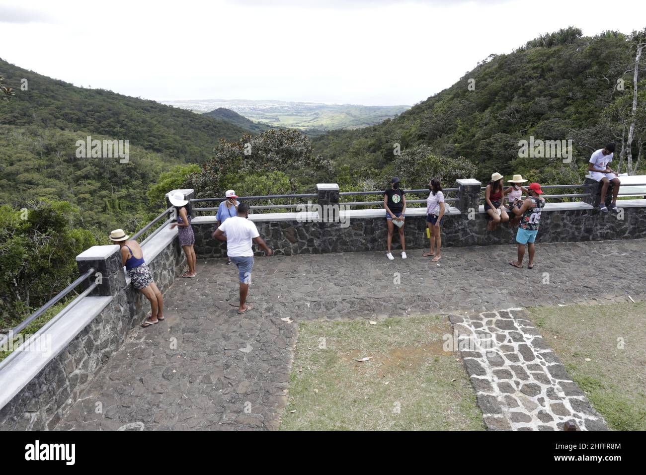 Alexandra Falls Viewpoint Stock Photo - Alamy