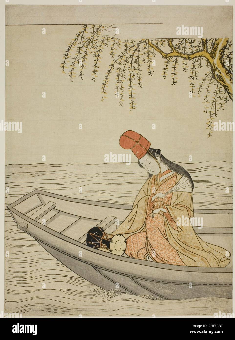 Shirabyoshi Dancer in Asazuma boat, c. 1766 Stock Photo - Alamy