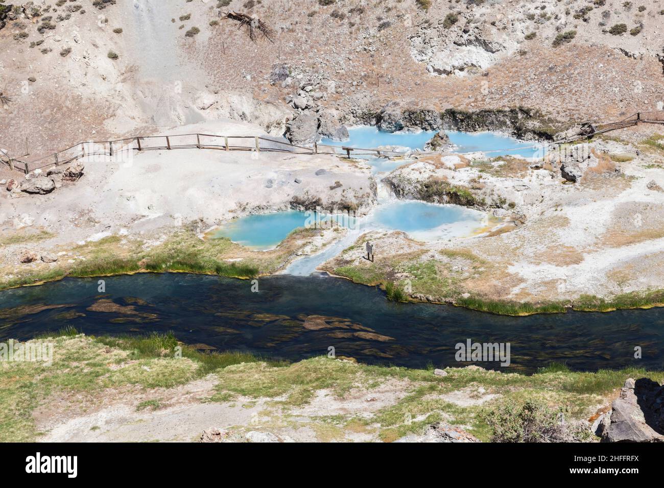 hot springs at hot creek geological site near mammoth Stock Photo - Alamy