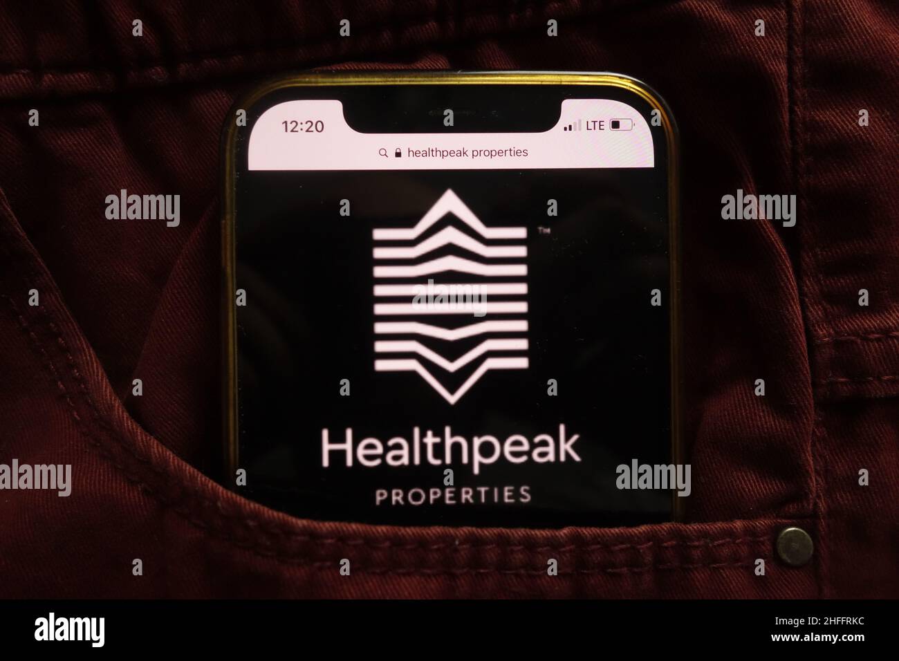 KONSKIE, POLAND - January 15, 2022: Healthpeak Properties Inc logo ...