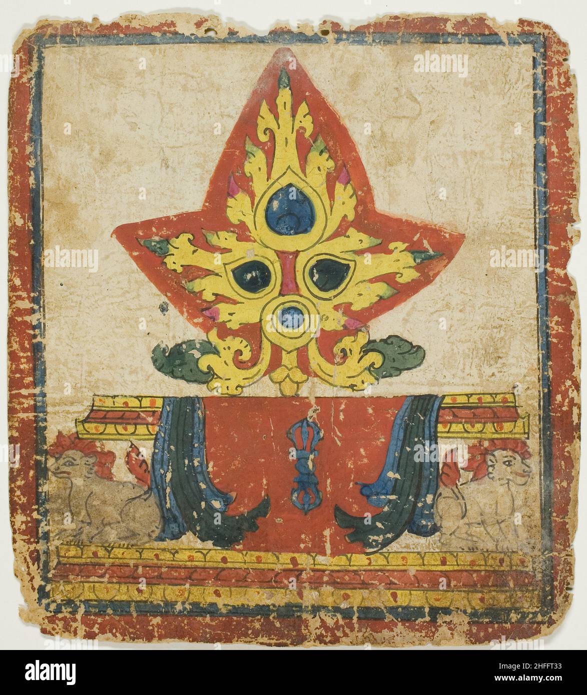Image from a Set of Initiation Cards (Tsakali), 14th/15th century Stock ...