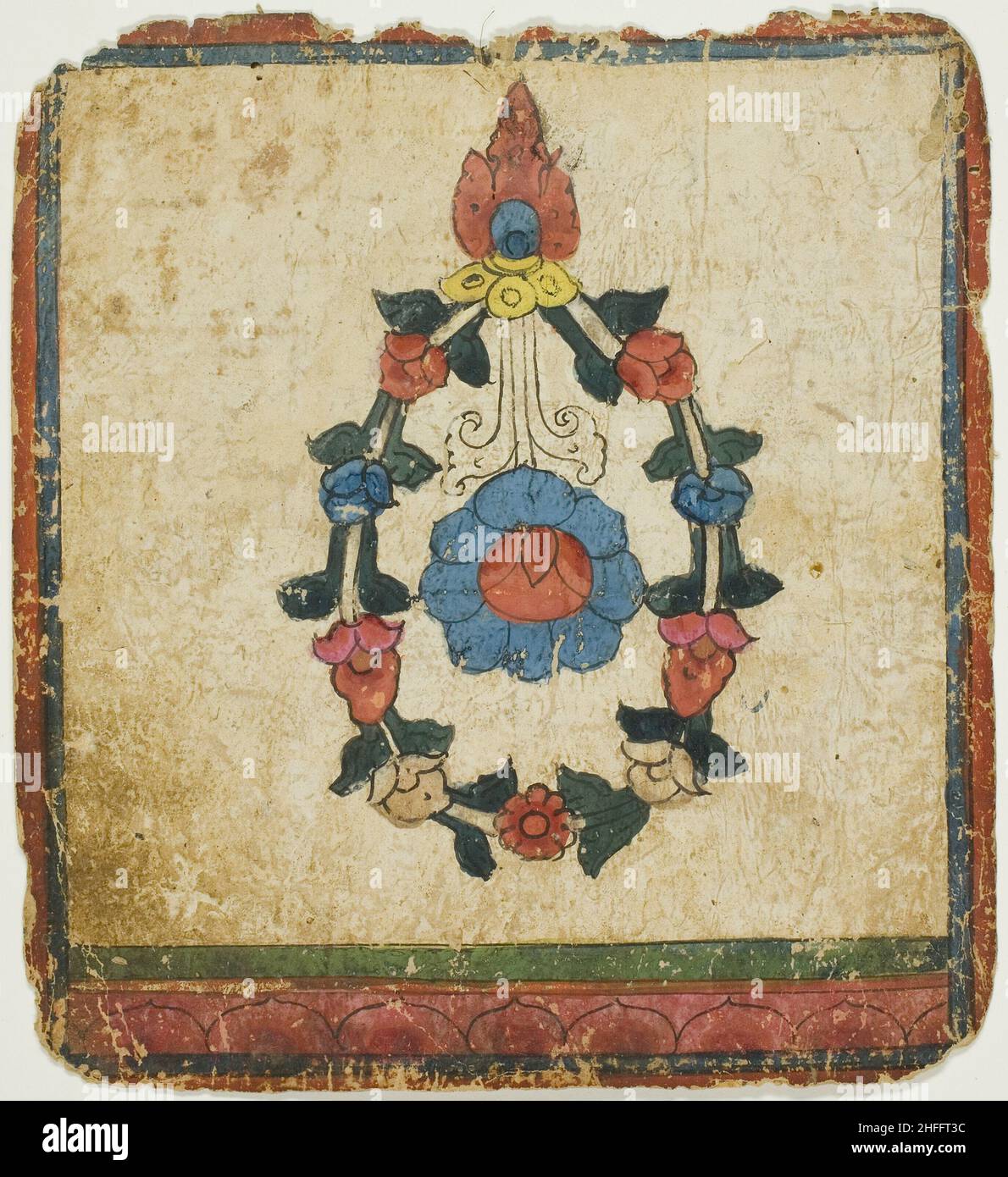 Image from a Set of Initiation Cards (Tsakali), 14th/15th century Stock ...