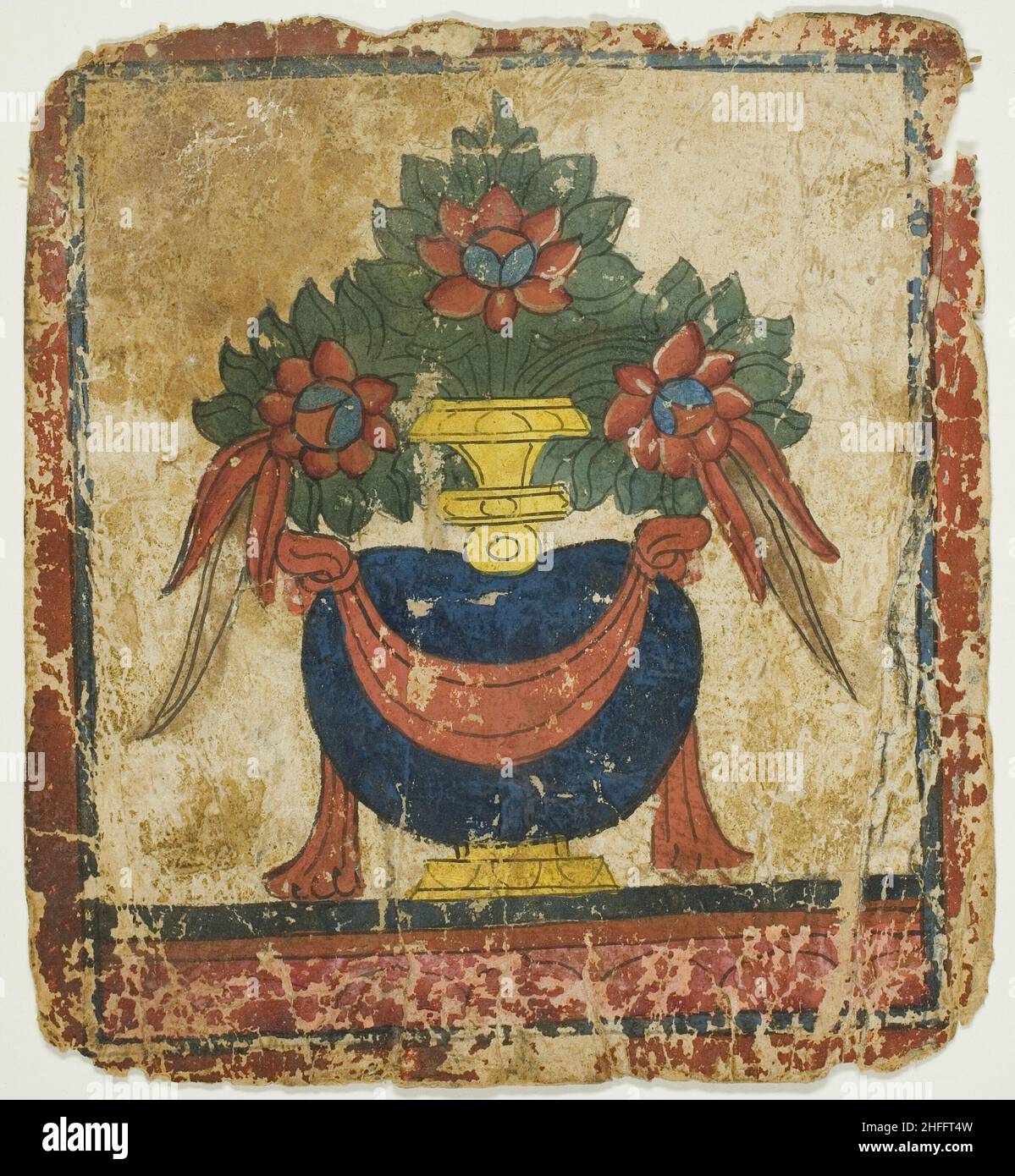 The Treasure Vase (Bumpa), from a Set of Initiation Cards (Tsakali ...