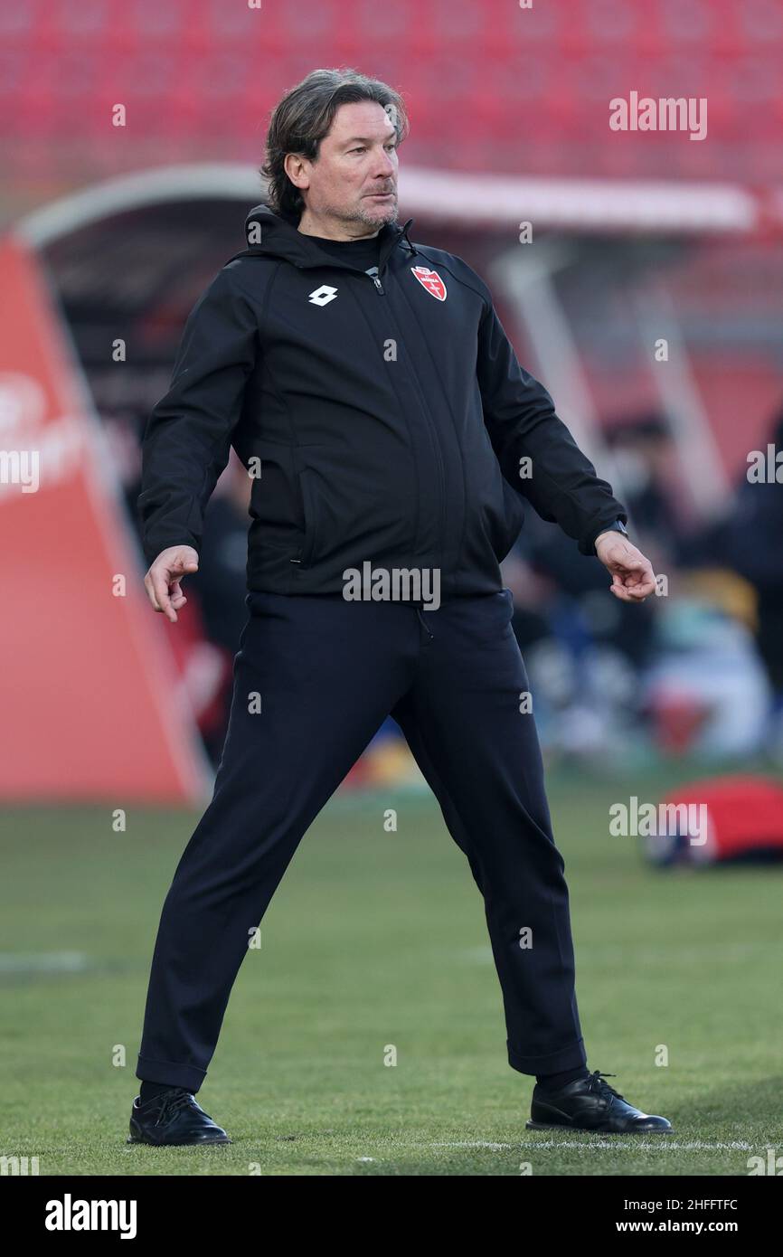 Giovanni Stroppa (AC Monza) reacts during AC Monza vs AC Perugia ...
