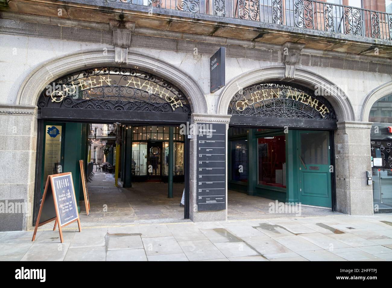 queen avenue shopping arcade Liverpool England UK Stock Photo - Alamy