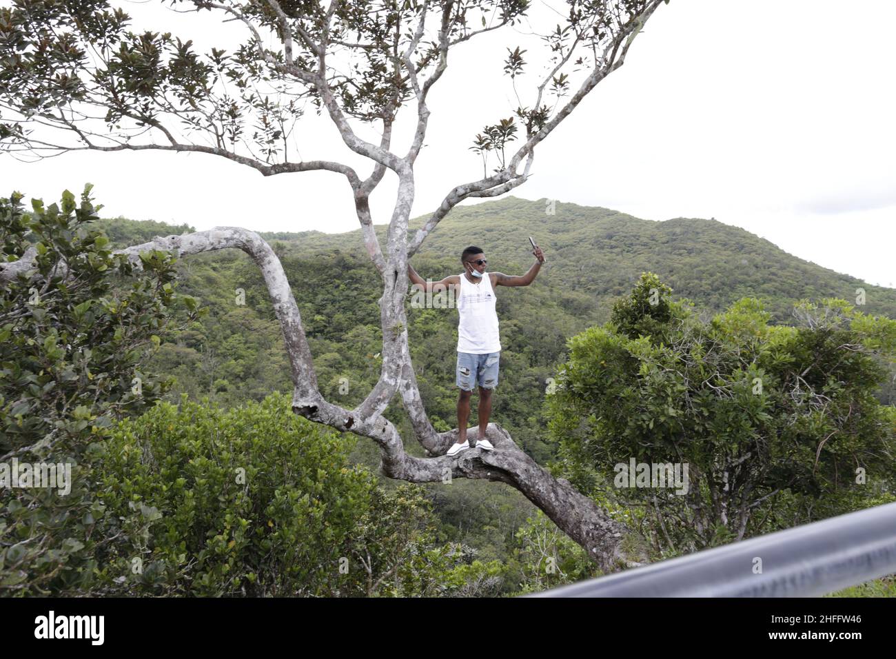 Alexandra Falls View Point Stock Photo - Alamy