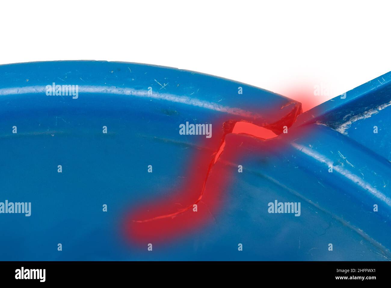 Hard plastic crack broken material damaged old structure abandoned ...