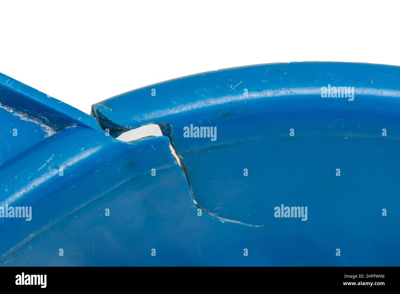 Hard plastic crack broken material damaged old structure abandoned ...