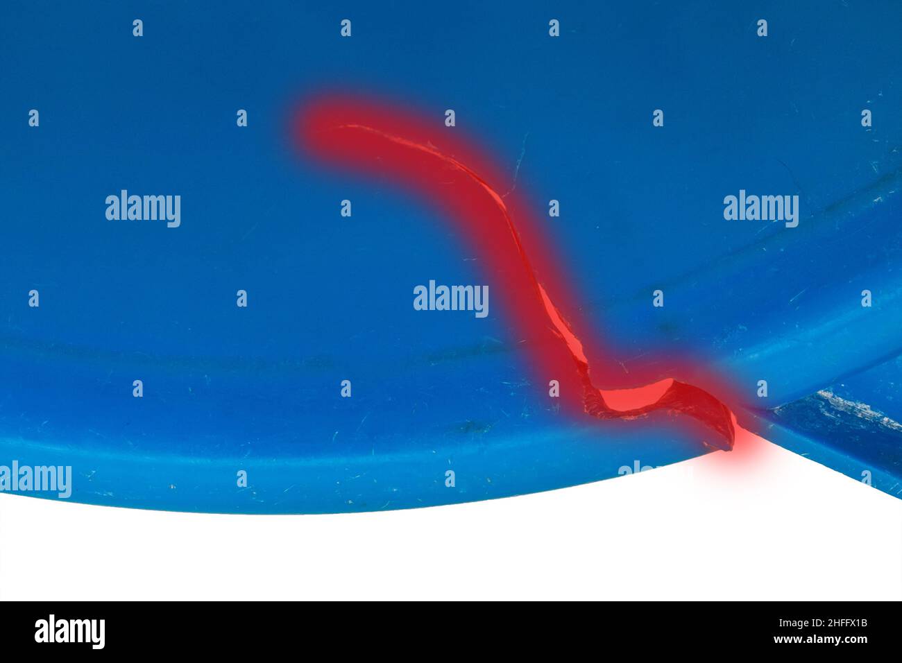 Hard plastic crack broken material damaged old structure abandoned ...