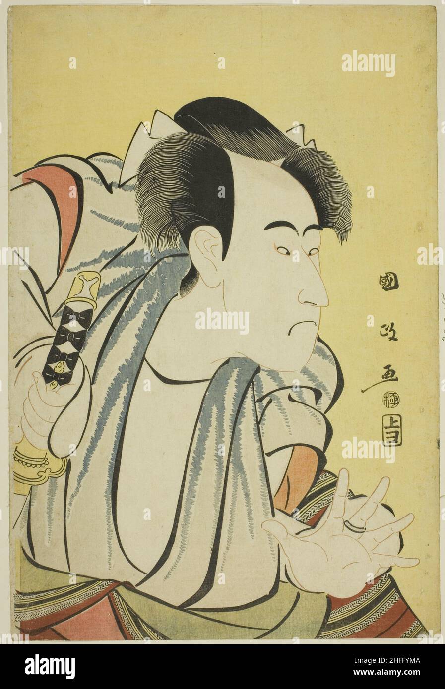 Ichikawa Danjuro Vl, late 18th-early 19th century Stock Photo - Alamy