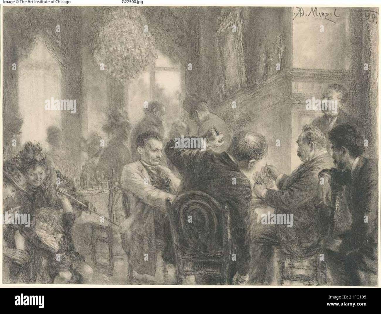 The Card Game, 1899 Stock Photo - Alamy