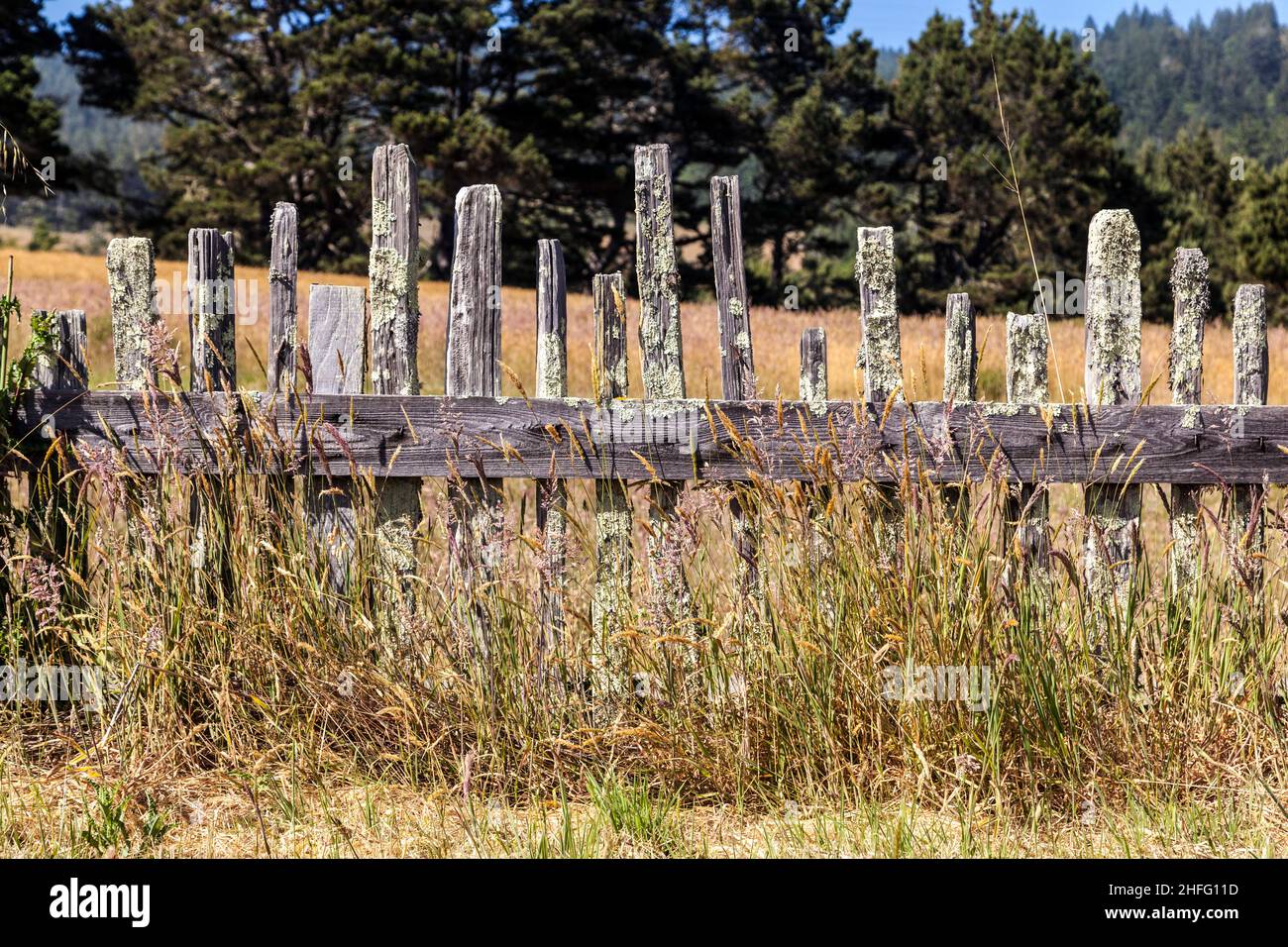 historic fence at Fort Ross State Historic Park Stock Photo - Alamy