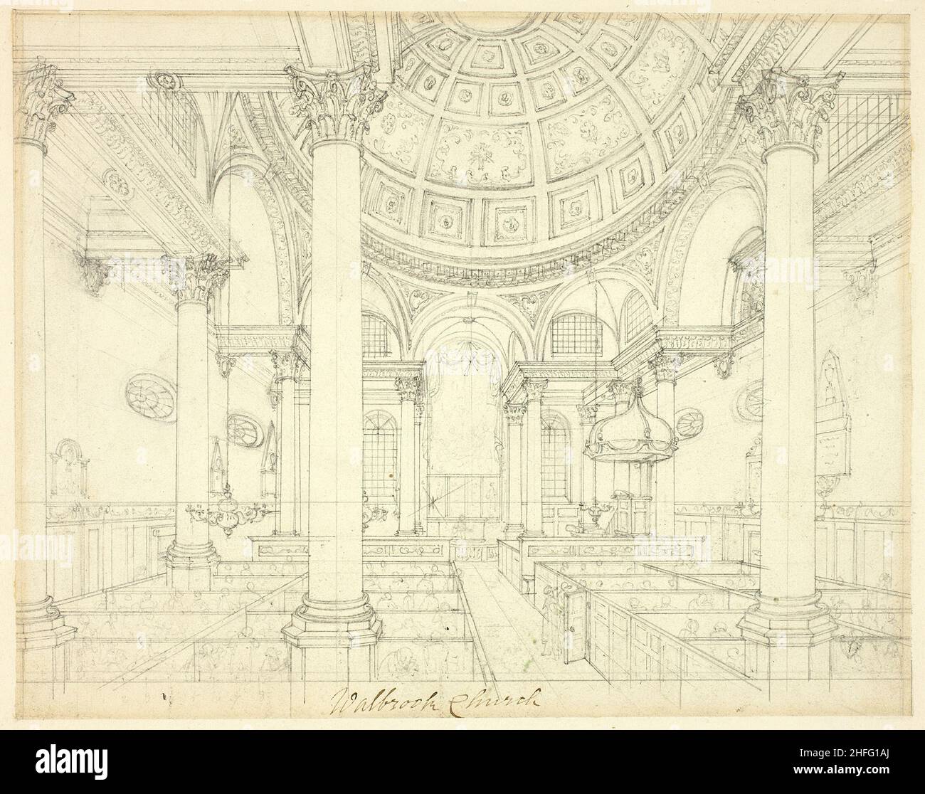 St stephen walbrook drawing hi-res stock photography and images - Alamy
