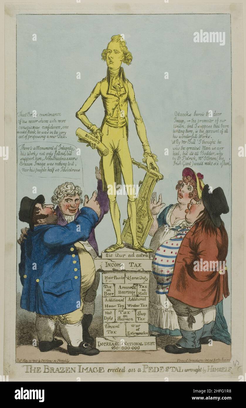 The Brazen Image Erected on a Pedestal Wrought by Himself, published ...