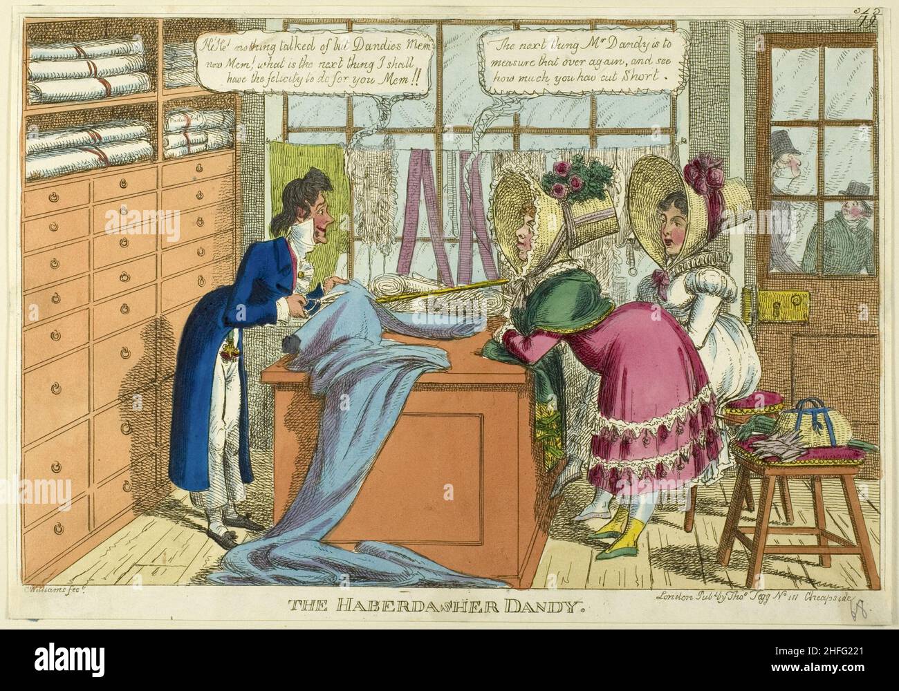 The Haberdasher Dandy, 1817-20 Stock Photo - Alamy