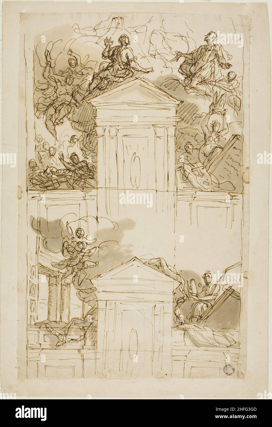 Study, c. 1719 Stock Photo - Alamy