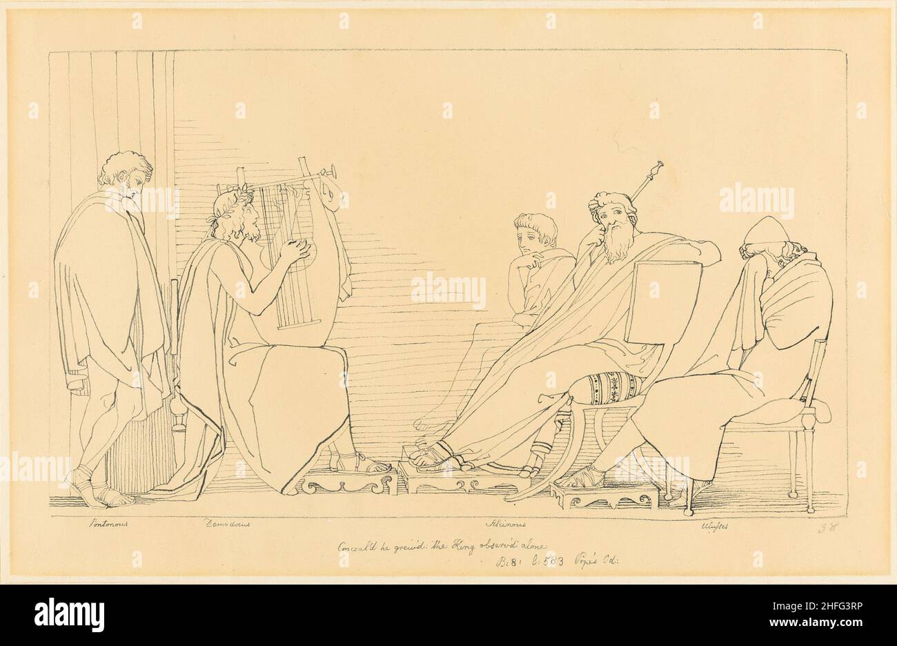 The Song of Demodocus, n.d. (comissioned 1792-3 Stock Photo - Alamy