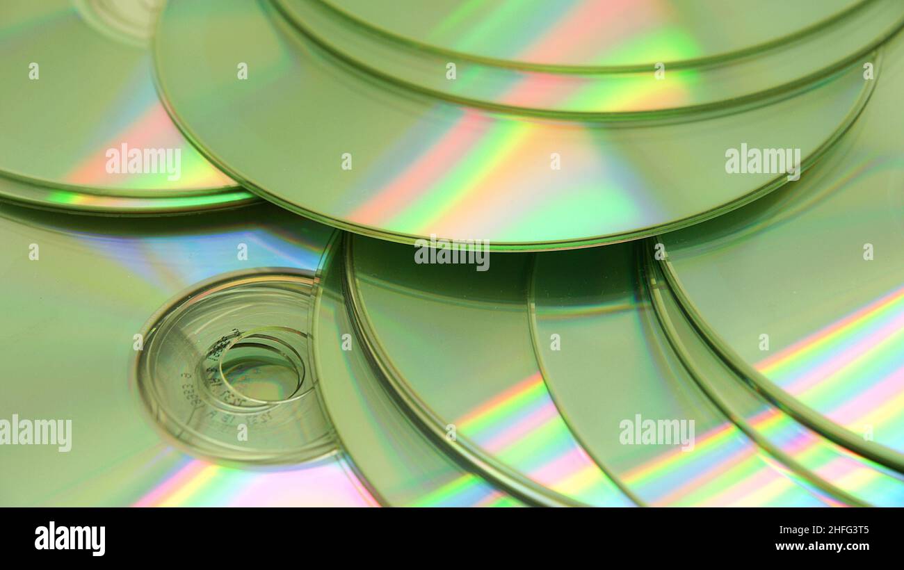 CDs or CD rom for background and textures Stock Photo - Alamy