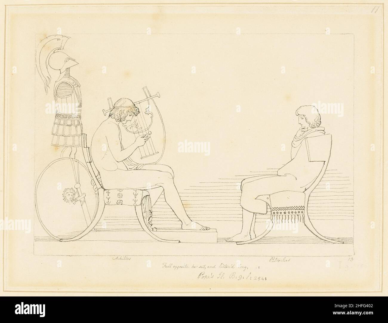 Achilles and Patroclus, n.d Stock Photo - Alamy