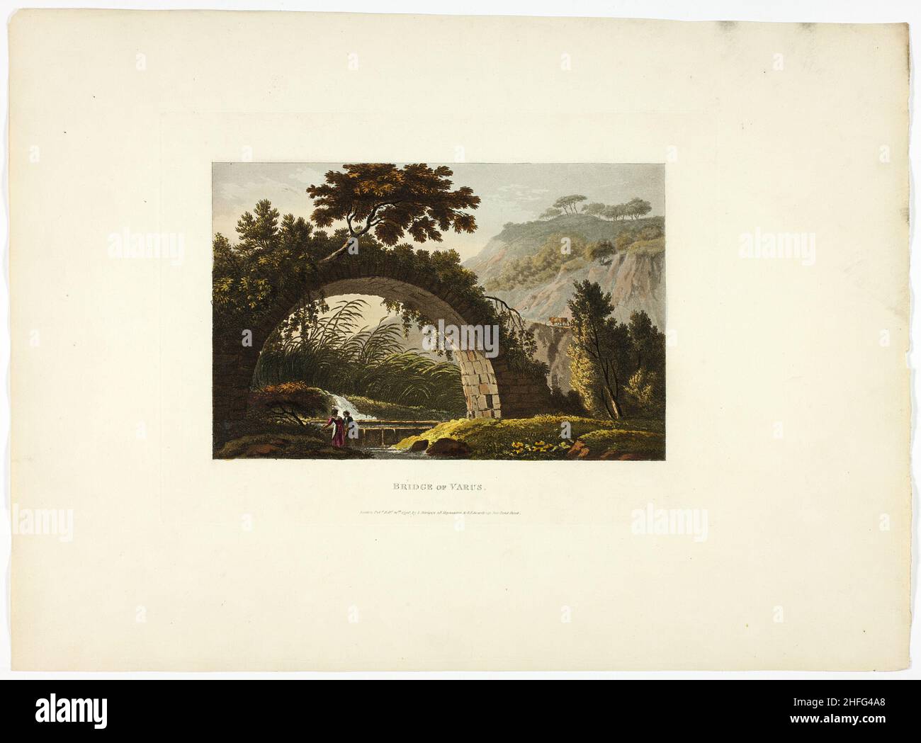 Bridge of Varus, plate twenty-eight from Ruins of Rome, published ...