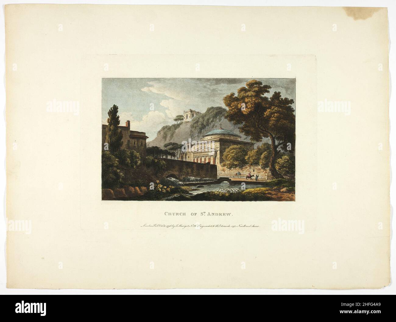 Church of St. Andrew, plate eighteen from the Ruins of Rome, published ...