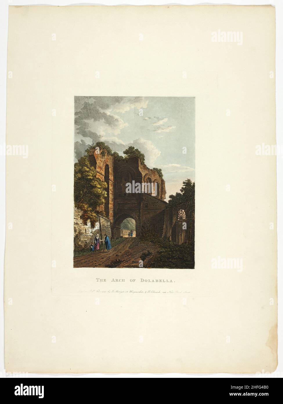 The Arch of Dolabella, plate thirty-five from the Ruins from the Rome ...