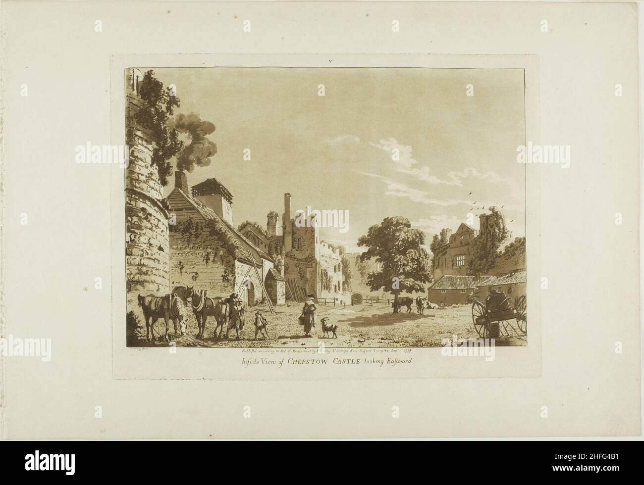 Chepstow castle looking east hi-res stock photography and images - Alamy