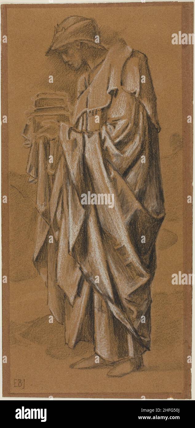 Standing Draped Figure in Profile to Left, c. 1888-1891 Stock Photo - Alamy