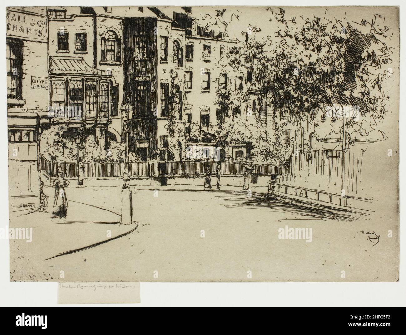 The Corner of Cheyne Walk, Chelsea, 1888-89 Stock Photo - Alamy