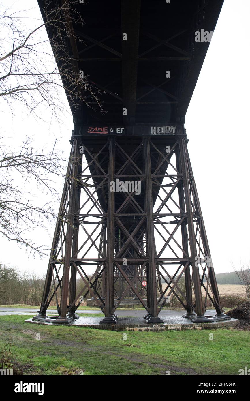 The newly reopened Bennerley Viaduct in Derbyshire Stock Photo - Alamy