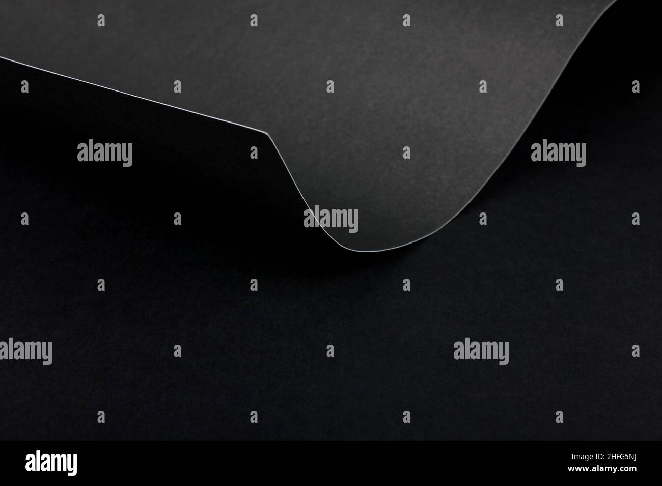 Abstract wave of black paper edge monochrome background. Geometrical ...