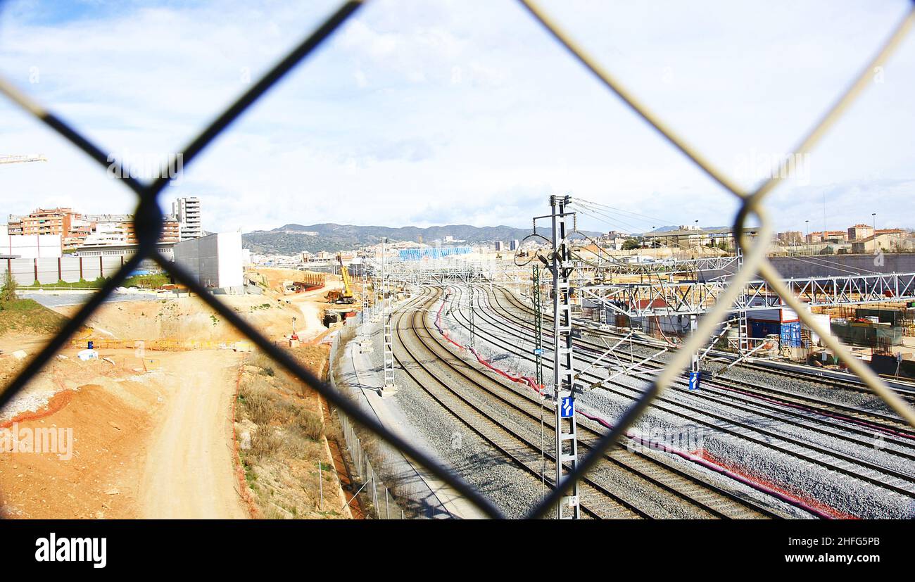 Adaptation works to the High Speed Train (AVE), Barcelona, Catalunya ...