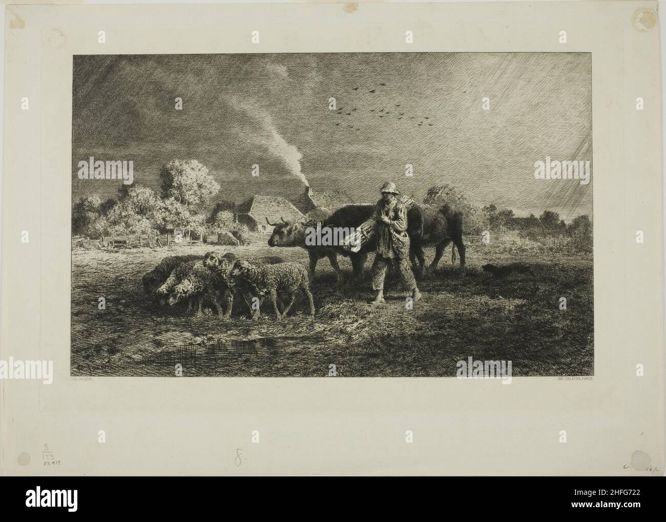 The Storm, 1866 Stock Photo - Alamy