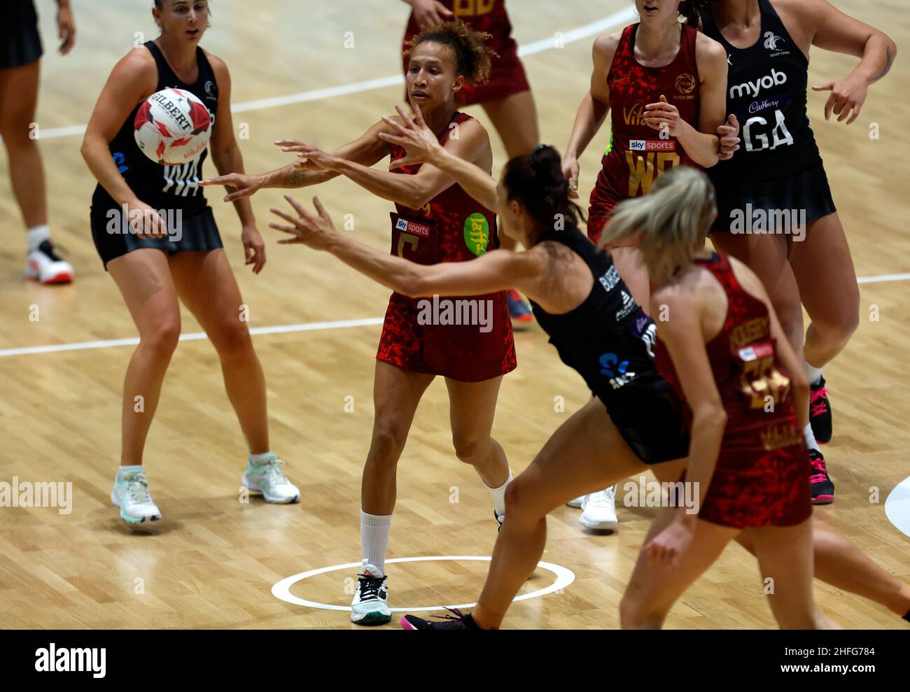 England Vitality Roses' Serena Guthrie during the netball quad series ...
