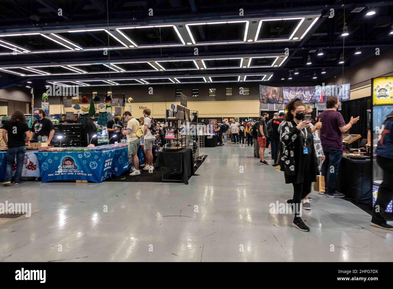 Seattle, WA USA - circa September 2021: View of people walking around ...