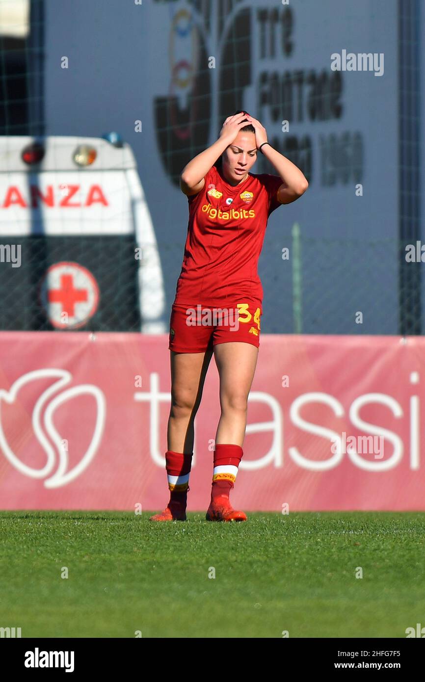 Rome, Italy. 15th Jan, 2022. Alice Corelli of AS Roma Women during the ...