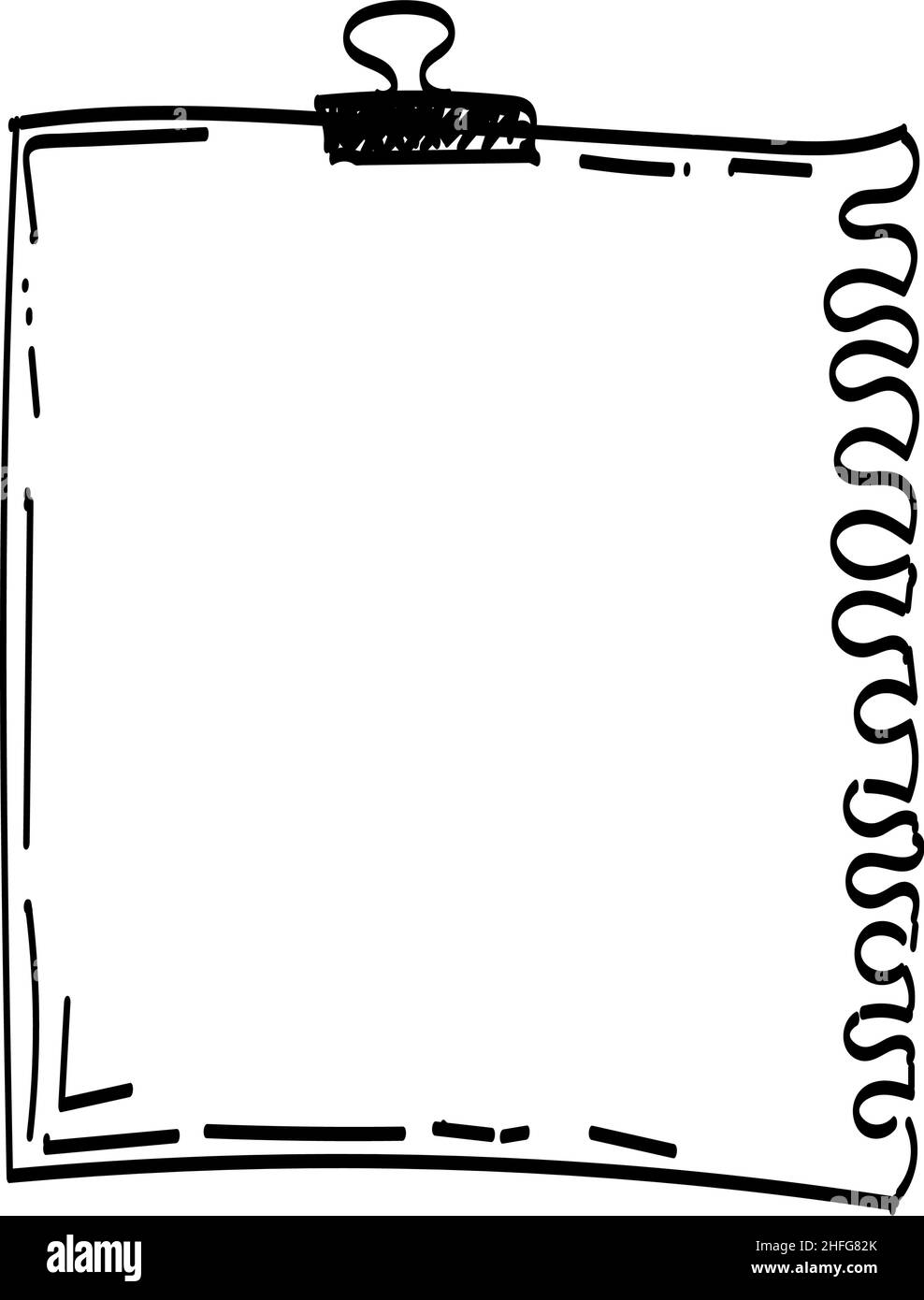 Notebook Paper Border Doodles