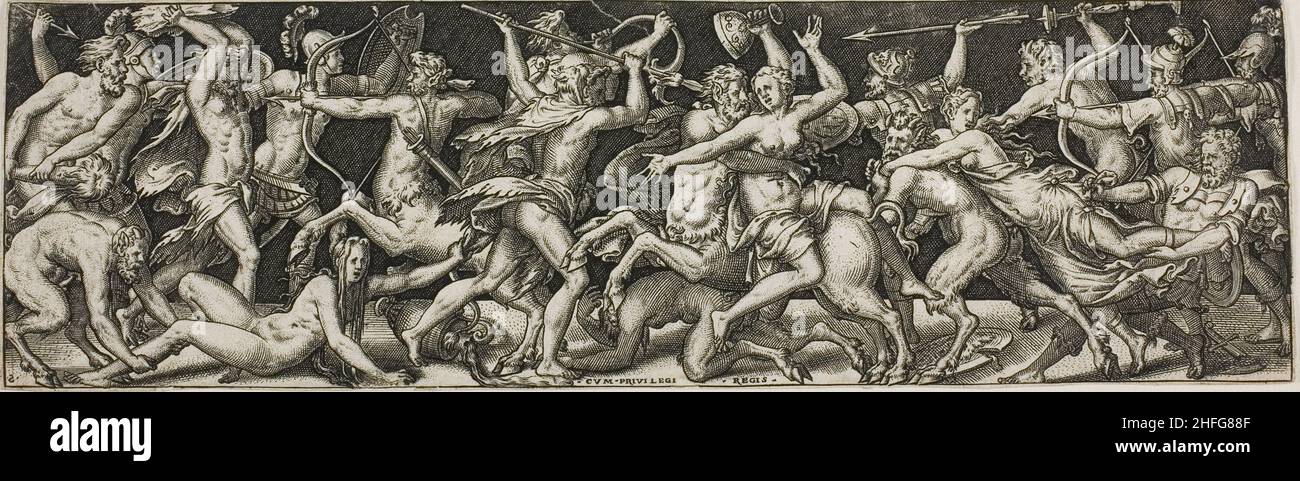 Combat of Centaurs and Lapiths, 1550/1572 Stock Photo - Alamy