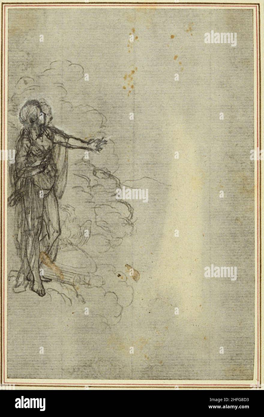 Study for Lucain's "La Pharsale", Canto I, Standing Female Figure, c ...