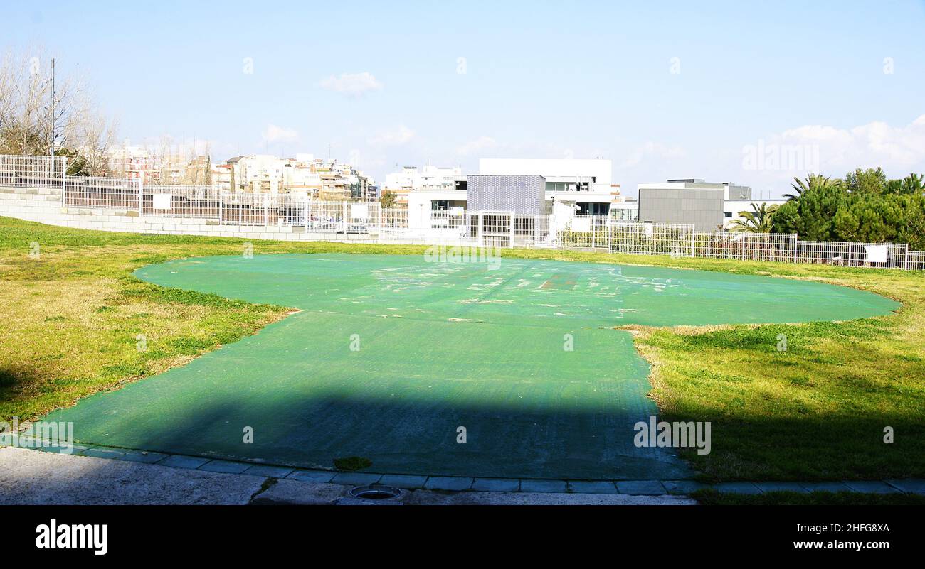 heliport in the hospital complex of the Hospital de San Pablo in ...