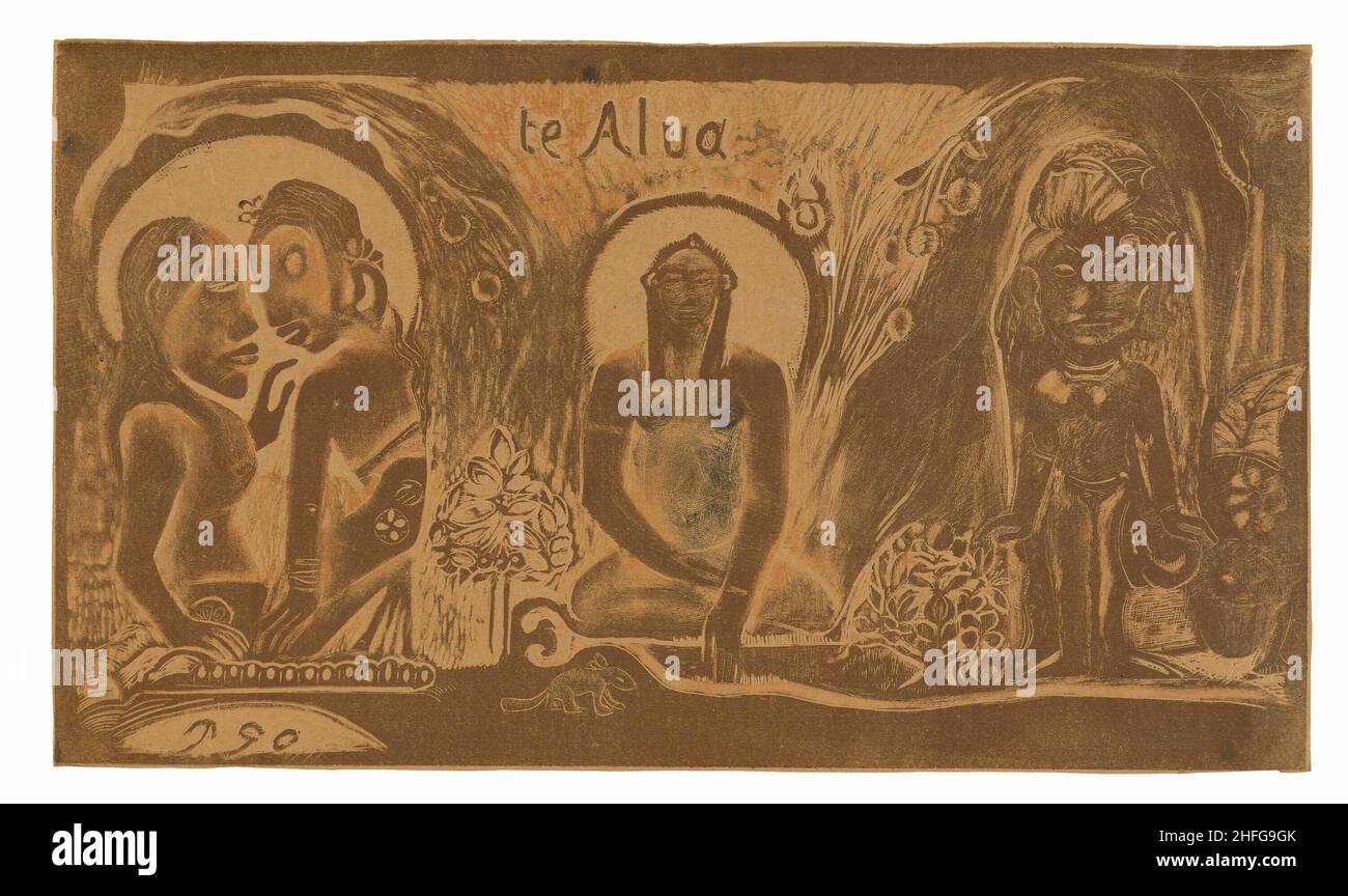 Te atua (The God), from the Noa Noa Suite, 1893/94 Stock Photo - Alamy