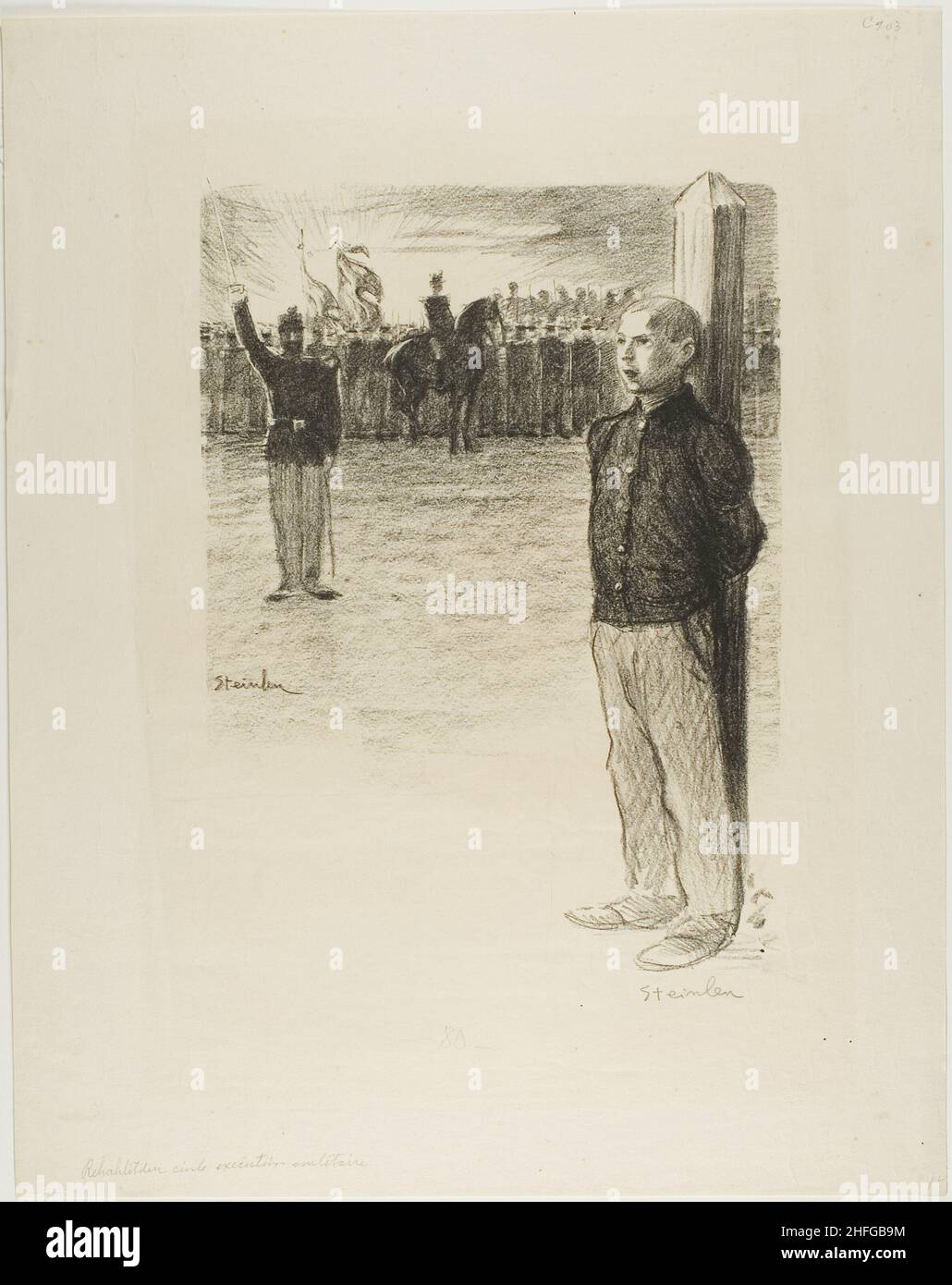 Civil Rehabilitation and Military Execution, December 1897 Stock Photo ...