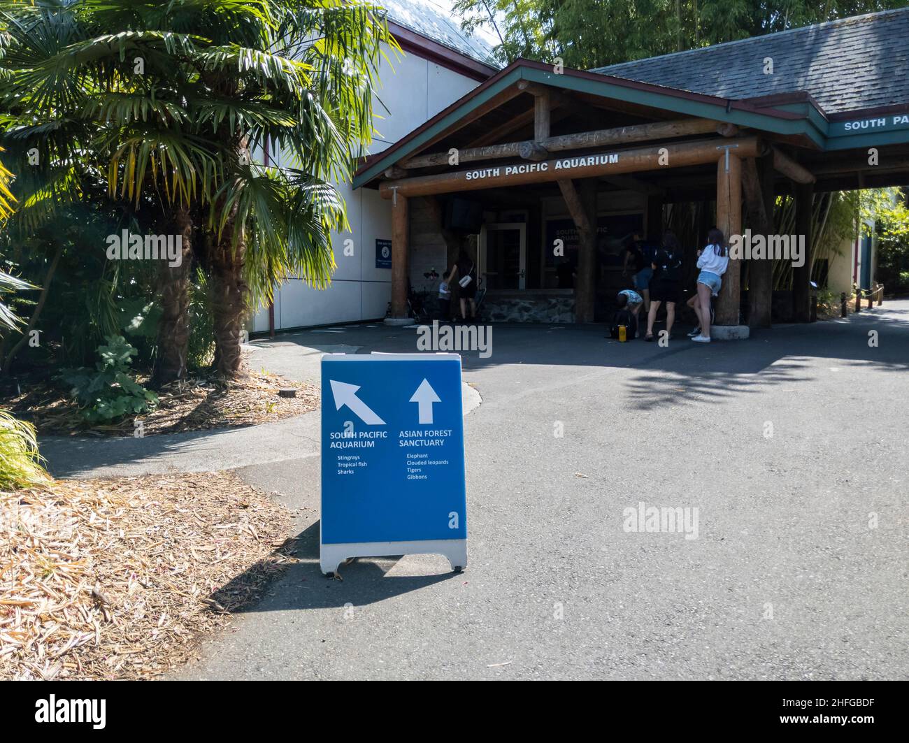 Tacoma, WA USA - circa August 2021: View of families walking around ...