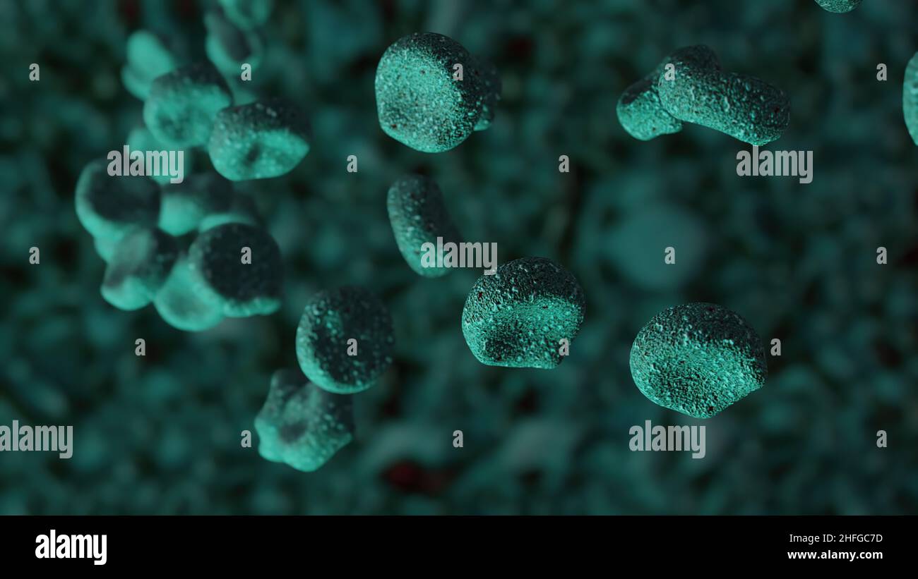 3d illustration - Sick Red Blood Cells Flowing Inside Human Vein ...