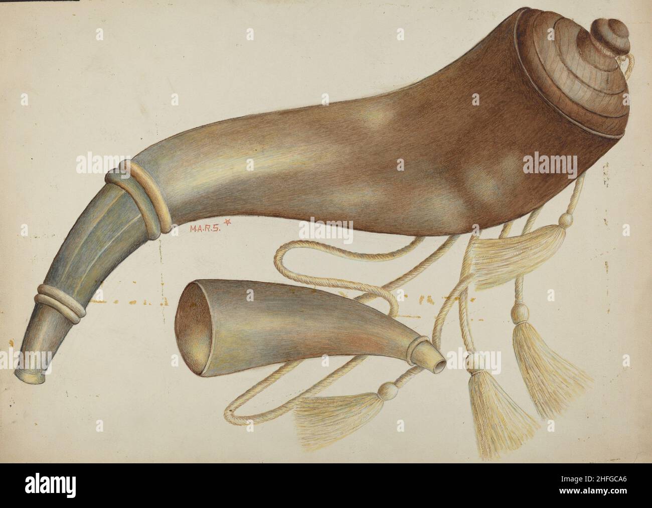 Powder horn hi-res stock photography and images - Alamy