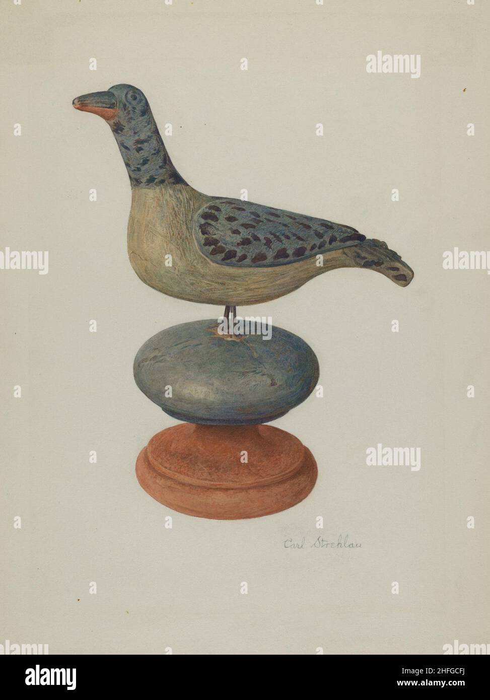 Pa. German Carved Bird, c. 1940 Stock Photo - Alamy