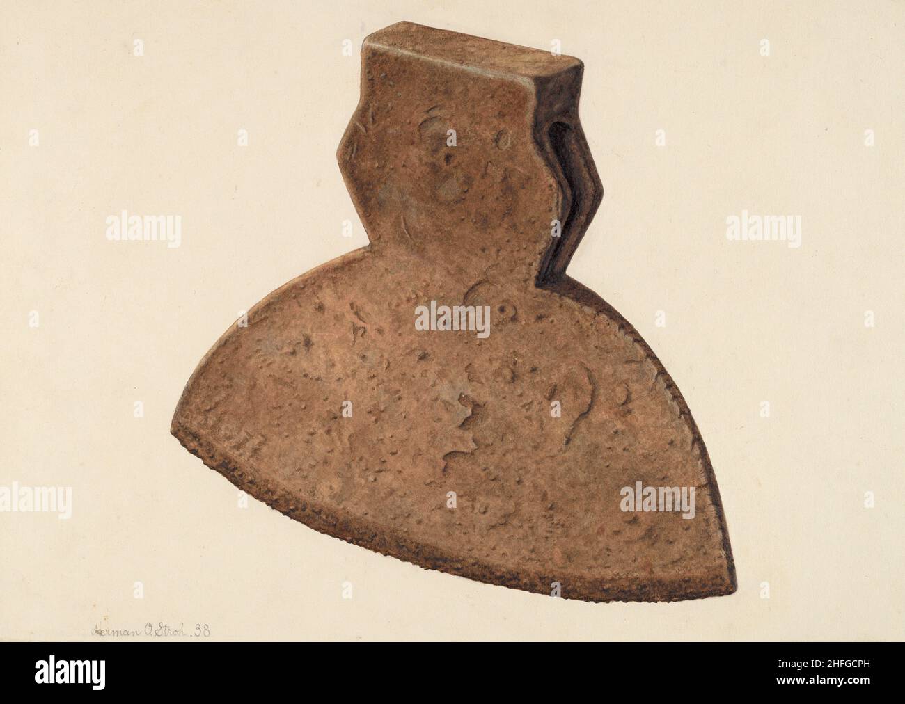 Broad Axe Head, 1938 Stock Photo - Alamy