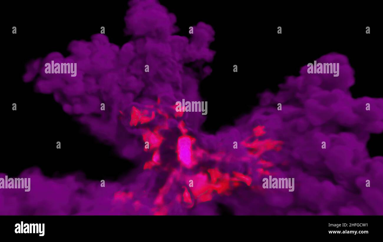 3d illustration - Fire Ball Explosion Stock Photo - Alamy