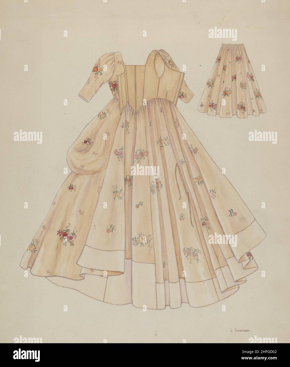 Dress, c. 1936 Stock Photo - Alamy